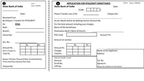 Sbi Bank Rtgs Form Fill Up Mensblock