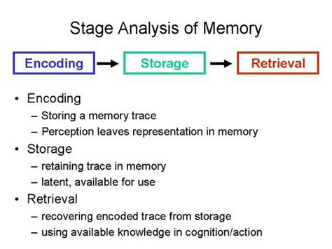 Memory Encoding Storage Retrieval