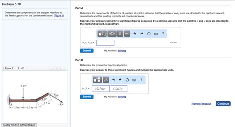 Solved Determine The Components Of The Support Reactions At