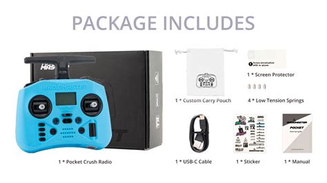 Radiomaster Pocket Crush Radio Controller M2 Compact And Colorful Rc
