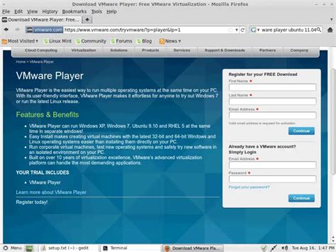 How To Install Vmware Player On Ubuntu 11 04 Linux Mint 11