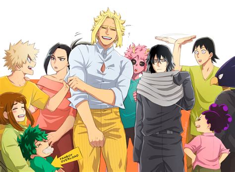 Midoriya Izuku Bakugou Katsuki Uraraka Ochaco Yaoyorozu Momo Ashido