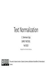Text Normalization In NLP Techniques And Importance Course Hero