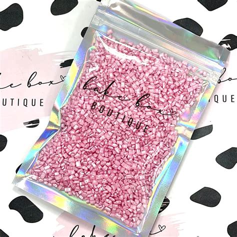 Pink Sugar Crystals Sprinkles Bake Box Boutique