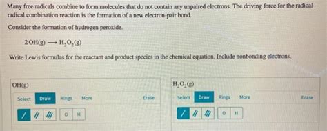 Solved Many Free Radicals Combine To Form Molecules That Do