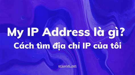 My Ip Address Là Gì Cách Tìm địa Chỉ Ip Của Tôi Tin Tức Proxy V6
