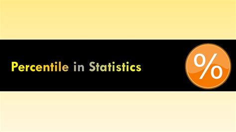 Percentile In Statistics Youtube
