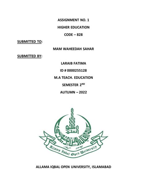 Assignment 1 828 Pdf Academic Term University