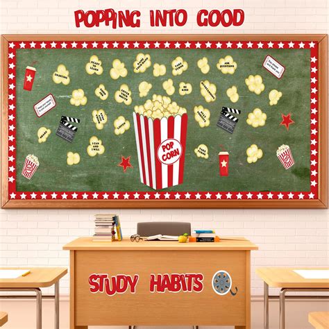 Buy Colarr 74 Pcs Popcorn Classroom Bulletin Board Decorations Good