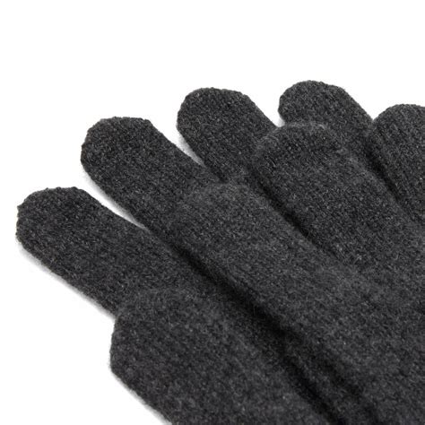 Max Mara Womens Knit Gloves In Grey Max Mara