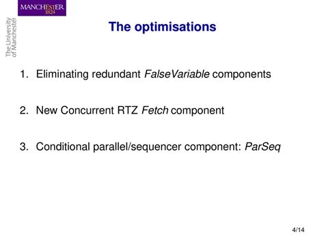 performance oriented peephole optimisation of balsa dual rail circuits