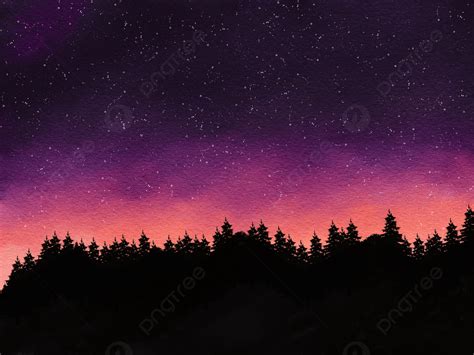 밤 풍경 수채화 밤 수채화 풍경 배경 일러스트 및 사진 무료 다운로드 Pngtree