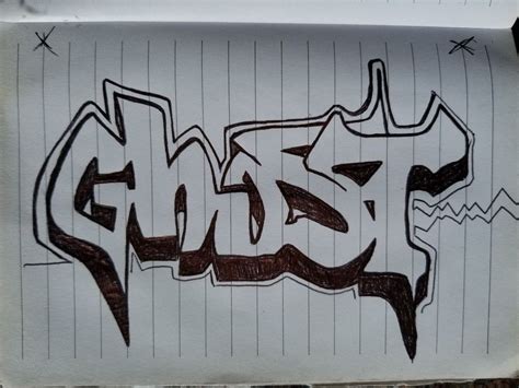Ghost Graffiti Outline Ghxst Artwork In 2024 Graffiti Writing