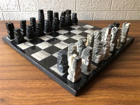 Aztec Marble Chess Set
