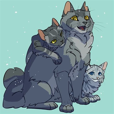 Graystripe Stormfur And Feathertail Warrior Cats And 1 More Drawn