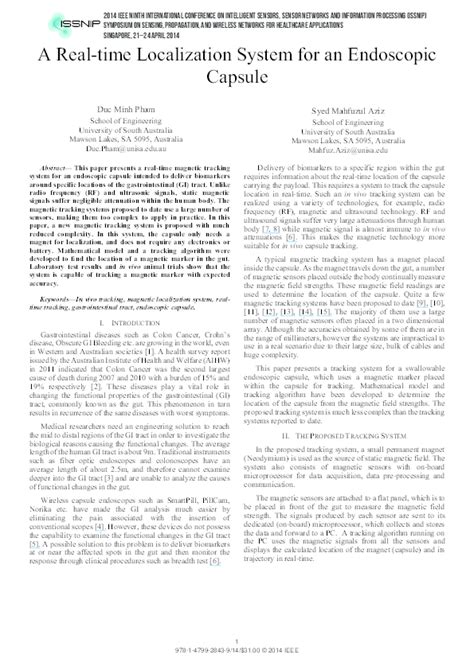Pdf A Real Time Localization System For An Endoscopic Capsule Duc Thien Pham