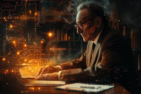 Premium Photo Software Developer Computer Programmer Flat Character On Cartoon Background