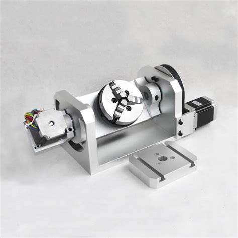 ☽DIY cnc 5th 4th axis rotary axis with chuck table for cnc engraving machine 3 jaws 100mm chuck ...