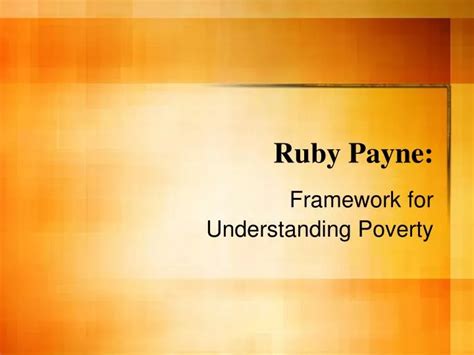 Ppt Ruby Payne Powerpoint Presentation Free Download Id6226530