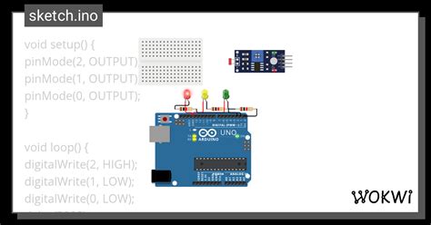 Feux Rouje Wokwi ESP32 STM32 Arduino Simulator