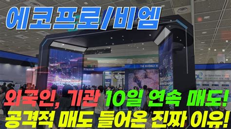 🔴 에코프로비엠 긴급 뇌정지 속보 떴다 이때 다시 급등은 나오지만 단기적인 하락에 반드시 대비하세요 세력 패턴을 정확하게 알고 대응해야 합니다 에코프로 에코