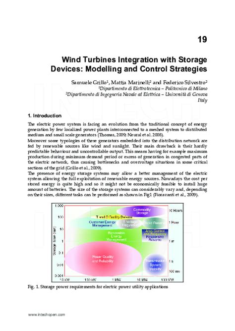 Pdf Wind Turbines Integration With Storage Devices Modelling And Control Strategies