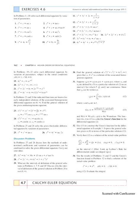Ex 4 6 Of Differential Equation Studocu