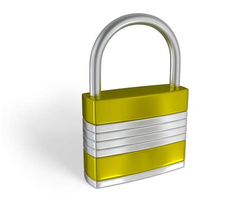 Premium Photo Lock In D Render Image Contains Clipping Path