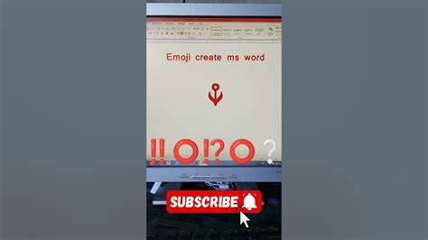 How To Create Emoji In Ms Word Computer Me Emoji Kese Laye Shorts Ytshorts Youtube