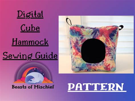 Digital Sewing Guide For Cube Hammock Cave Hammock Small Animal