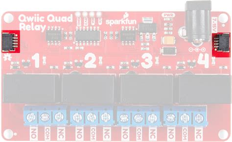 Qwiic Quad Relay Hookup Guide SparkFun Learn