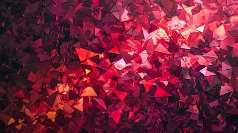 Premium Photo Rubyabstractpolygonbackground