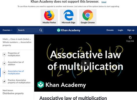 Khan Academy Associative Law Of Multiplication Instructional Video For 4th Grade Lesson Planet