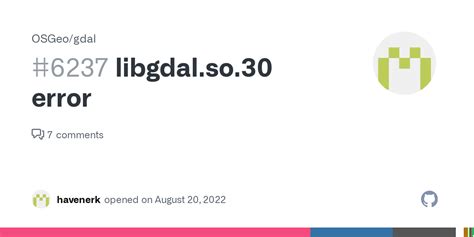 Libgdal So Error Issue OSGeo Gdal GitHub