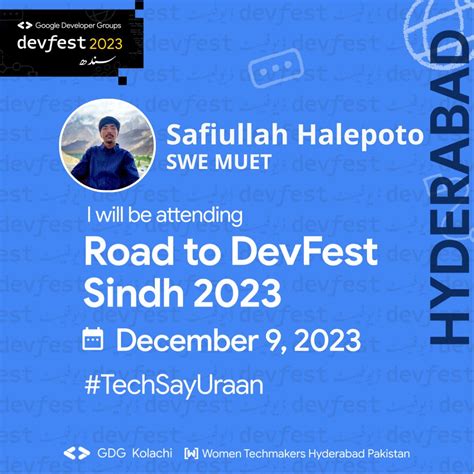 Safiullah Halepoto On Linkedin Techsayuraan Devfest