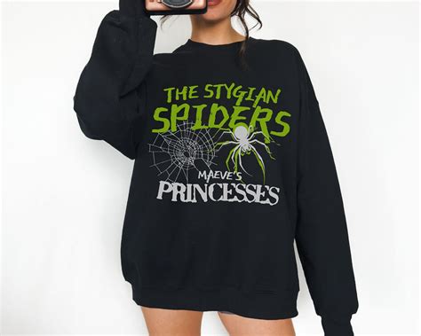 The Stygian Spiders Crewneck Sweatshirt Throne Of Glass Etsy Uk