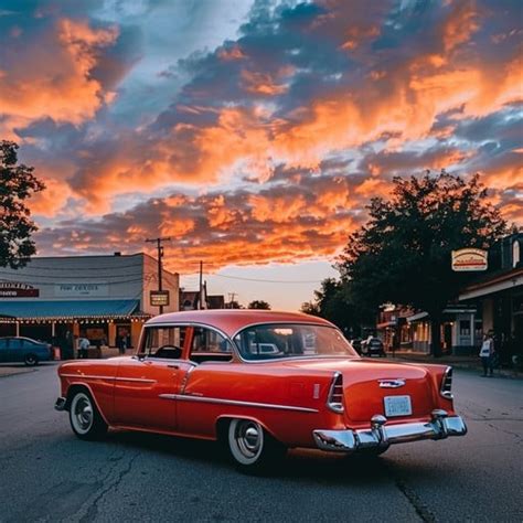 Free Vintage Car Sunset Image Sunset Vintage Car Download At