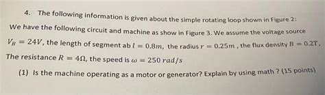 Solved 4 The Following Information Is Given About The