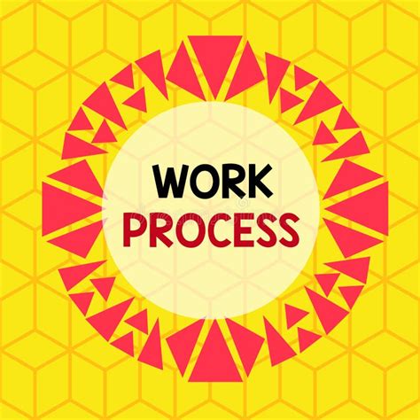 Conceptual Hand Writing Showing Work Process Business Photo Showcasing Standard Procedures How