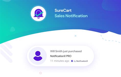 [new] Display Real Time Surecart Sales Popup Notification Using Notificationx Notificationx