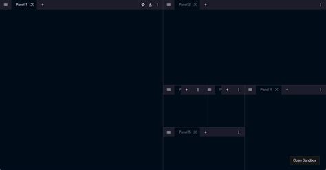 Demo Dockview Codesandbox