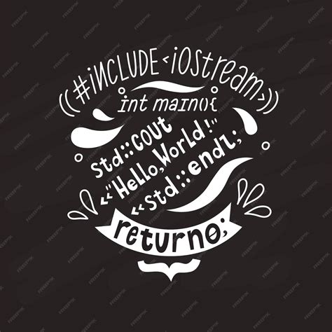 premium vector writing code with the phrase hello world teaching