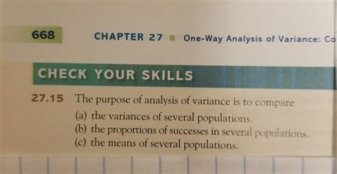 solved 6681 chapter 27 one way analysis of variance co
