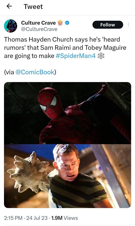 Spider Man 4 Rumor R Comicbookmovies