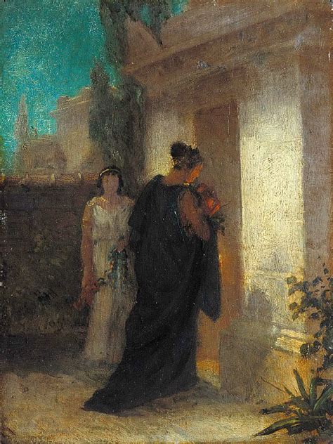 Скорбящая женщина картина — Ансельм Фридрих Фейербах