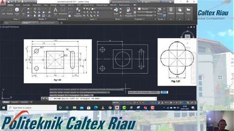Latihan Rectangle AutoCAD YouTube