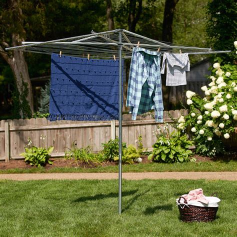 Household Essentials 210 Ft Aluminum Outdoor Parallel Drying Rack With