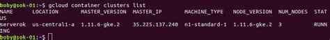 Create Kubernetes Cluser Using Gcloud Serverok