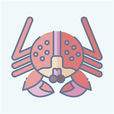 Icon Alaskan King Crab Related To Alaska Symbol Doodle Style Simple