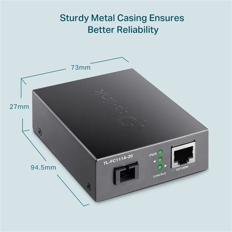 TL-FC111A-20 | 10/100 Mbps WDM Media Converter | TP-Link